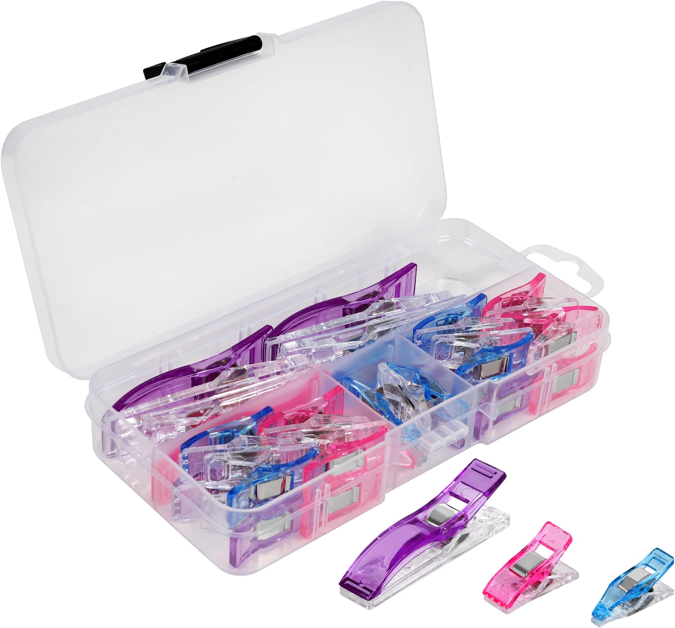 Amazon.com: SINGER Sewing & Quilting Clips, 24ct - Large, Small & Mini ...