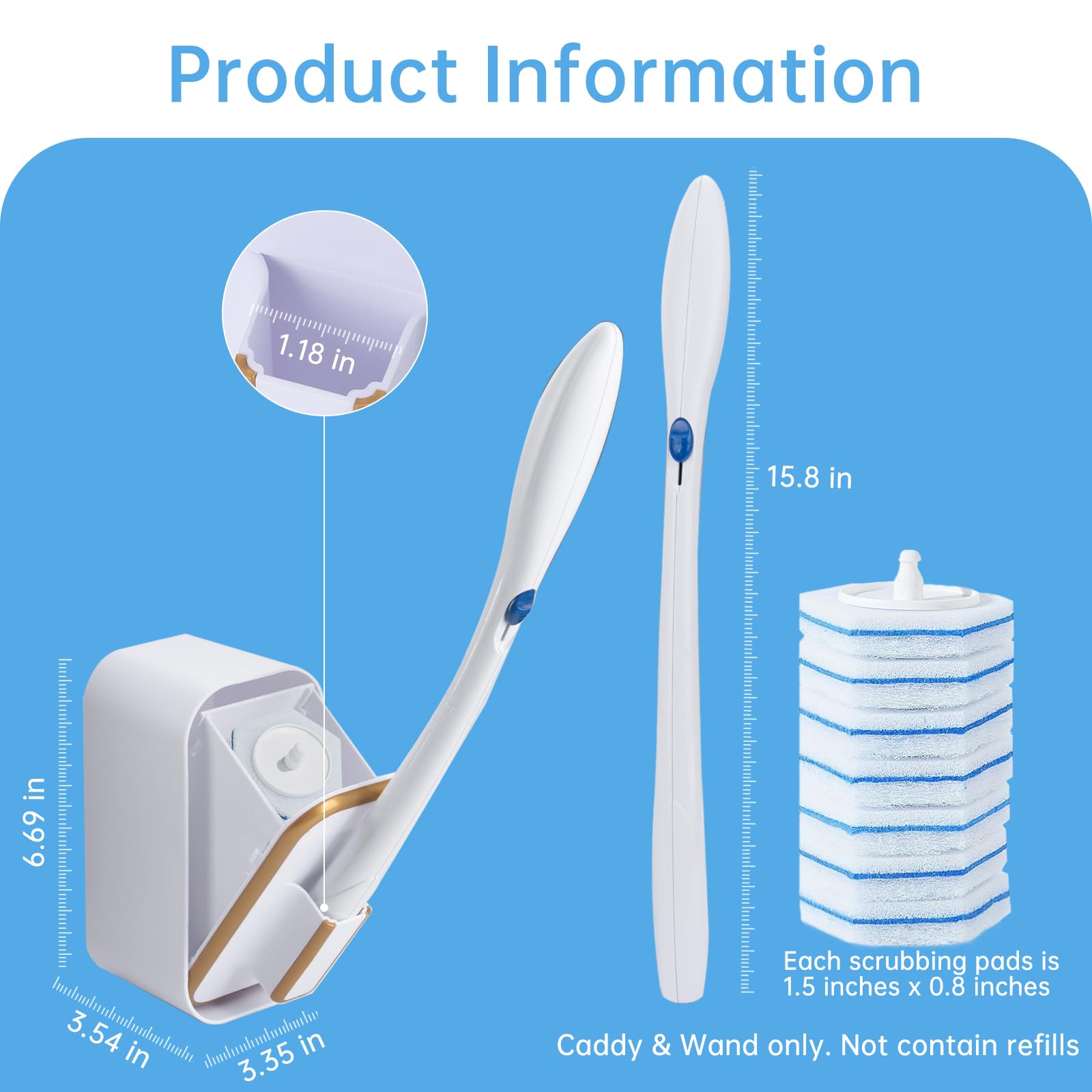 Clorox Toilet Wand Caddy Clorox Wand Refills Holder For Clorox Toilet ...
