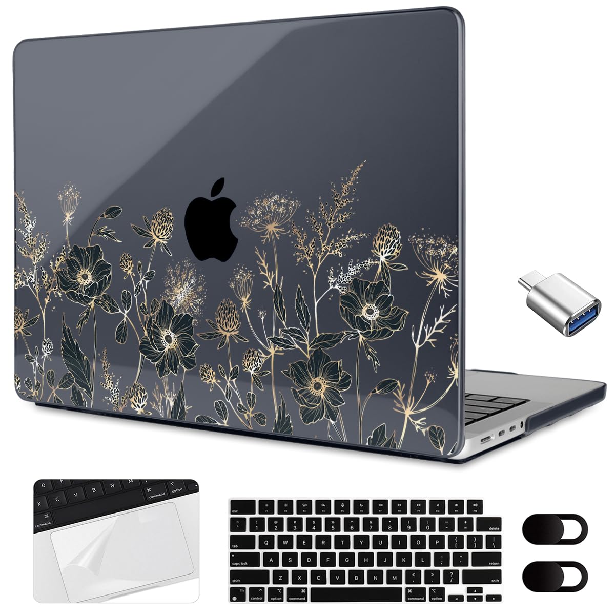 Amazon.com: MEEgoodo Case for M3 MacBook Pro 16 inch Case 2023 2021 ...