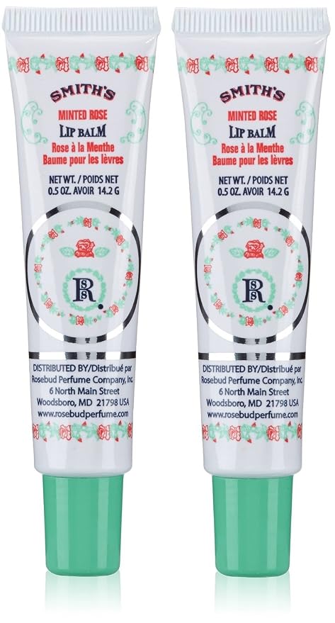Amazon.com : Smith's Rosebud Perfume Co. Minted Rose Lip Balm in a Tube ...