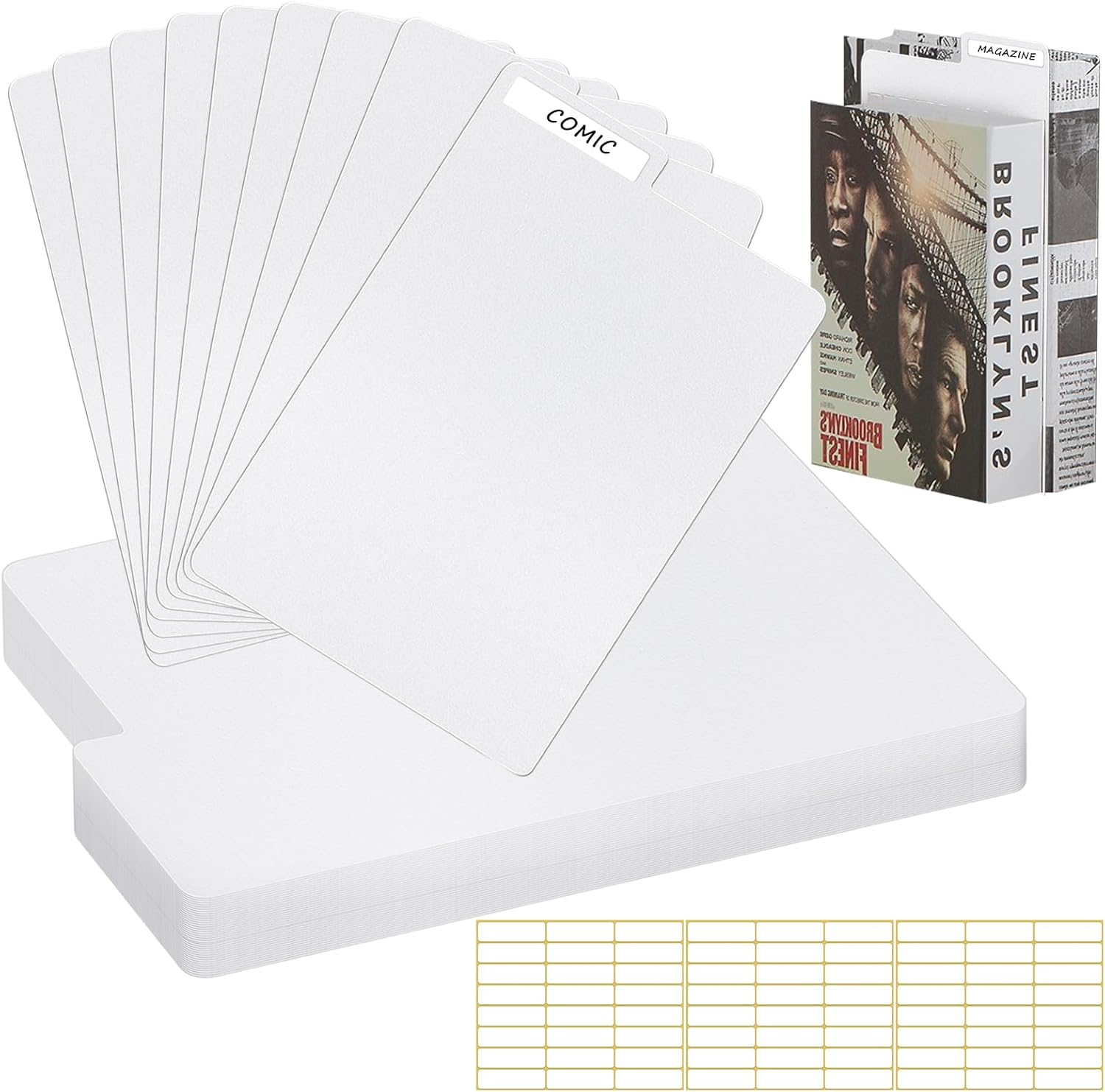Amazon.com : Supkiir 70 Pcs Comic Book Dividers with Tabs, Comic Book ...