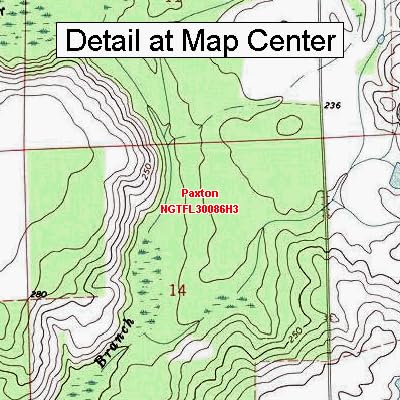 Amazon.com : USGS Topographic Quadrangle Map - Paxton, Florida (Folded ...