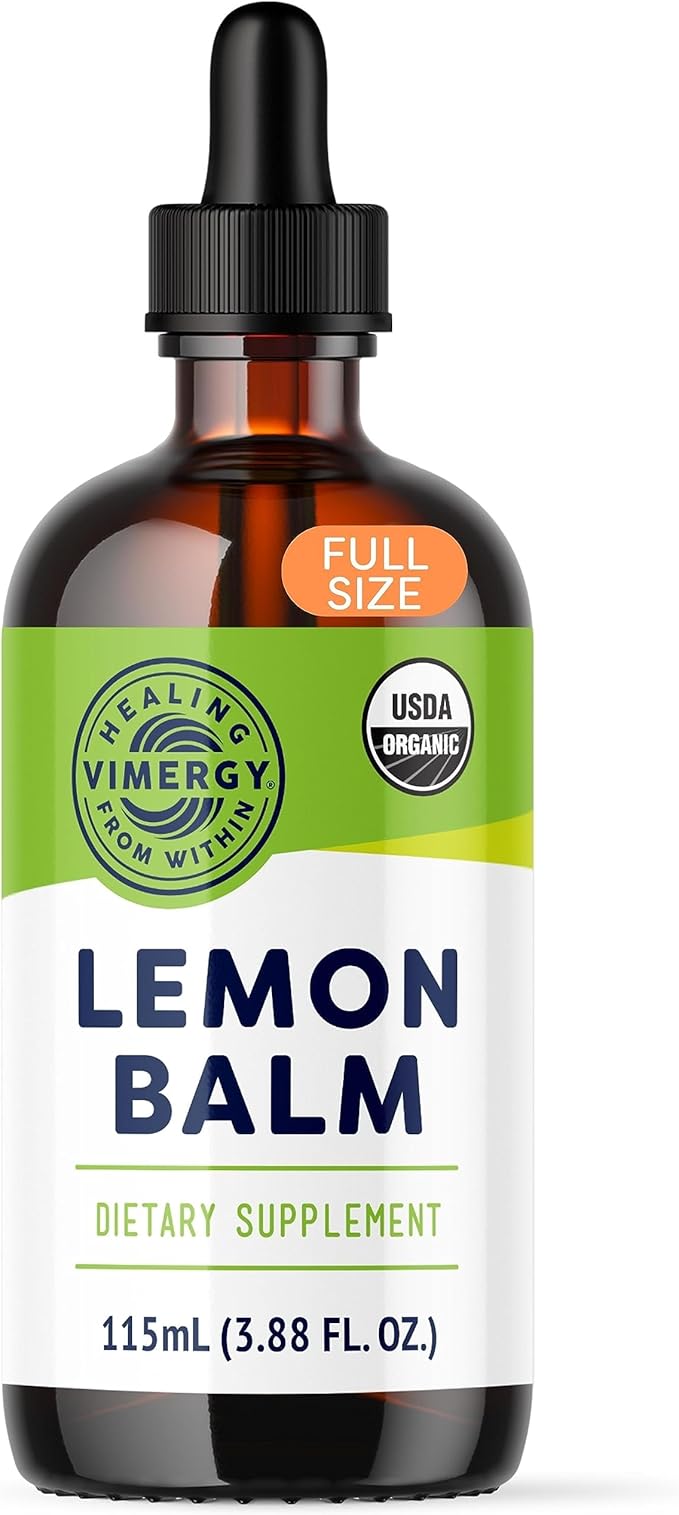 Amazon.com: Vimergy Organic Lemon Balm Tincture Herbal Supplement – 175 ...