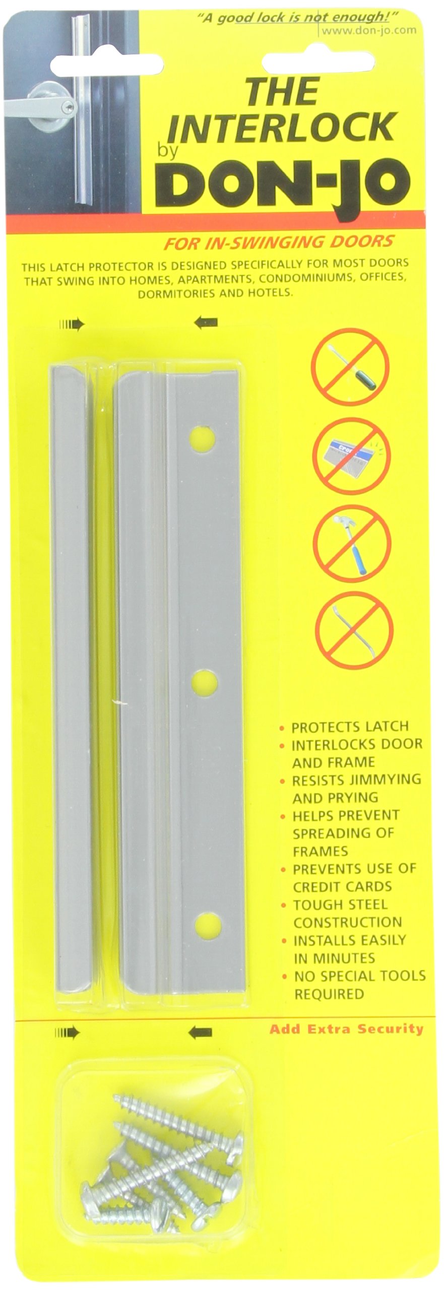 Don-Jo ILP 206 14 Gauge Steel Inswinging Door Interlock Latch Protector ...