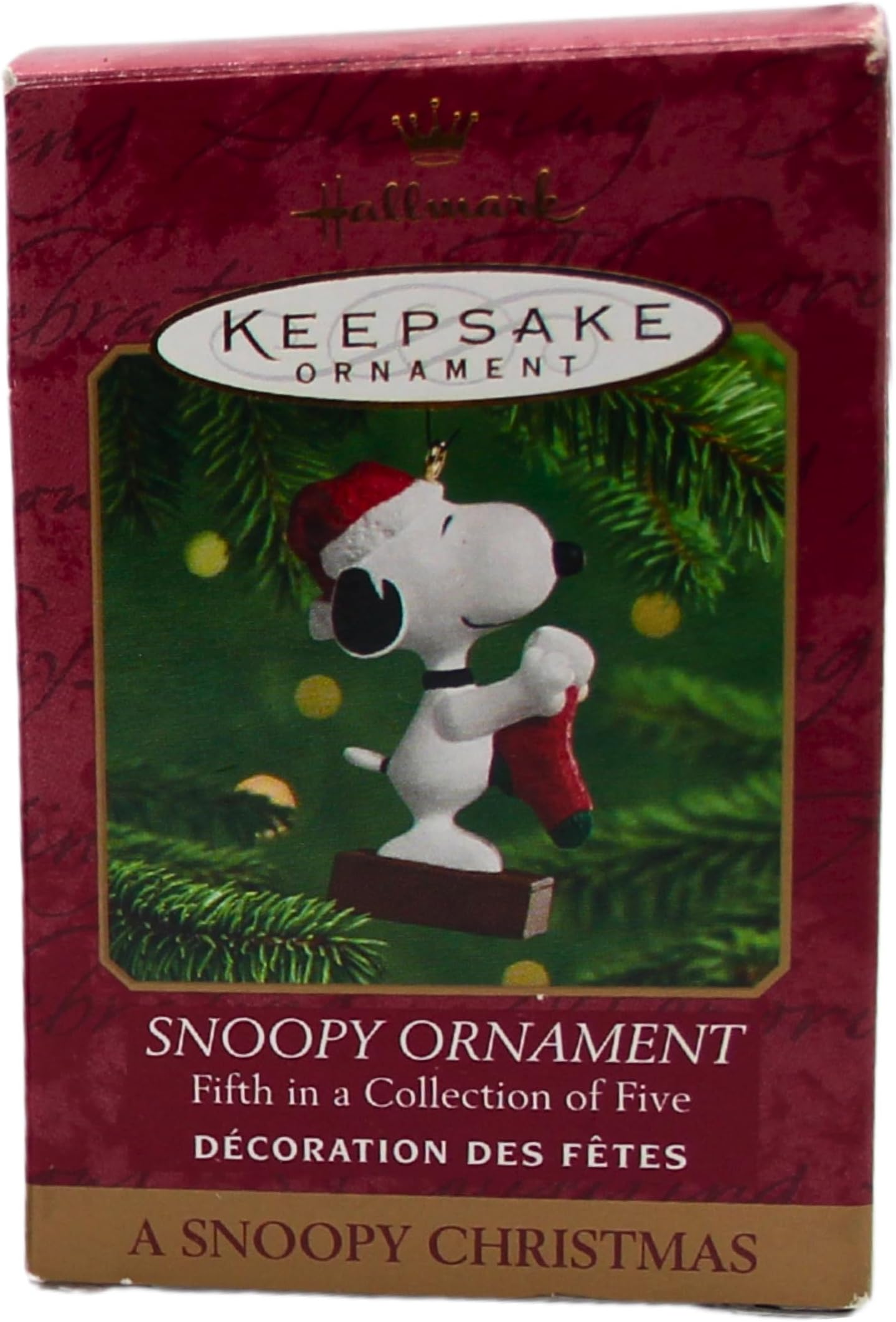 Amazon.com: Hallmark Peanuts Snoopy Bell Ringer Christmas Ornament ...