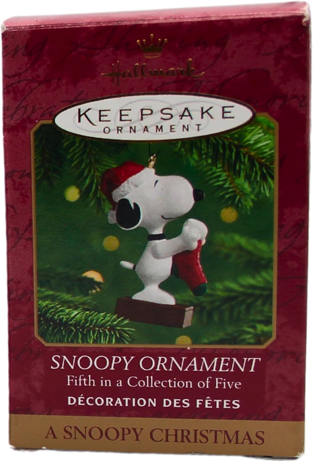 Snoopy Hallmark Ornament Fifth In A Collection Of Five : Amazon.ca: Home
