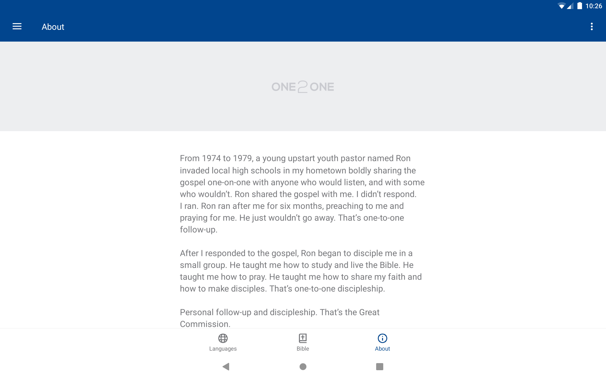 ONE 2 ONE Discipleship - App on Amazon Appstore