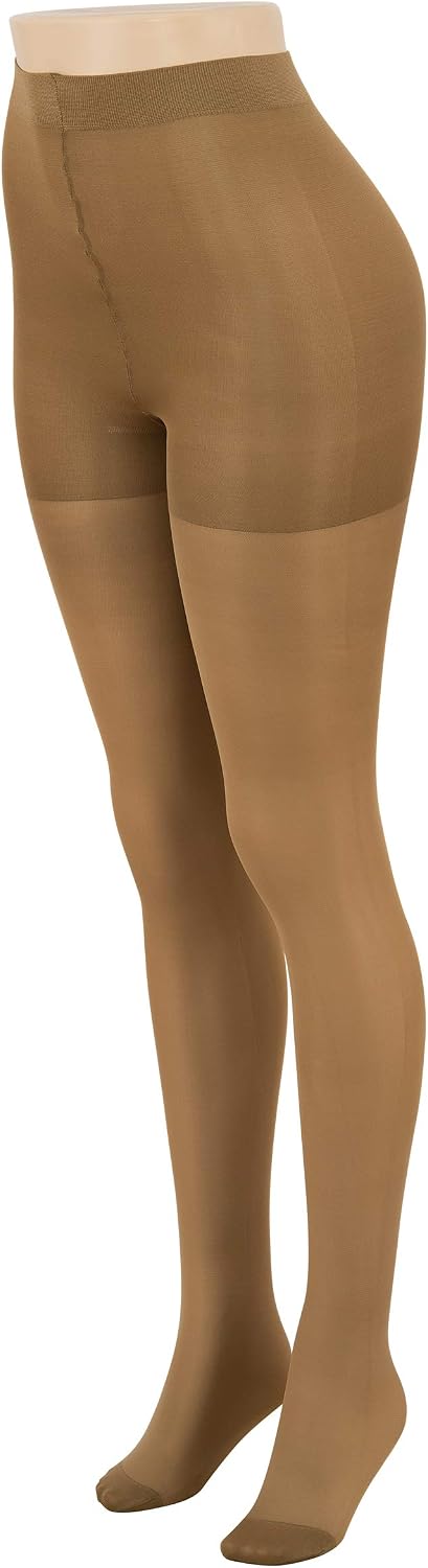LISSELE Pantyhose Medium Support, Control Top Tights for Women, Semi ...