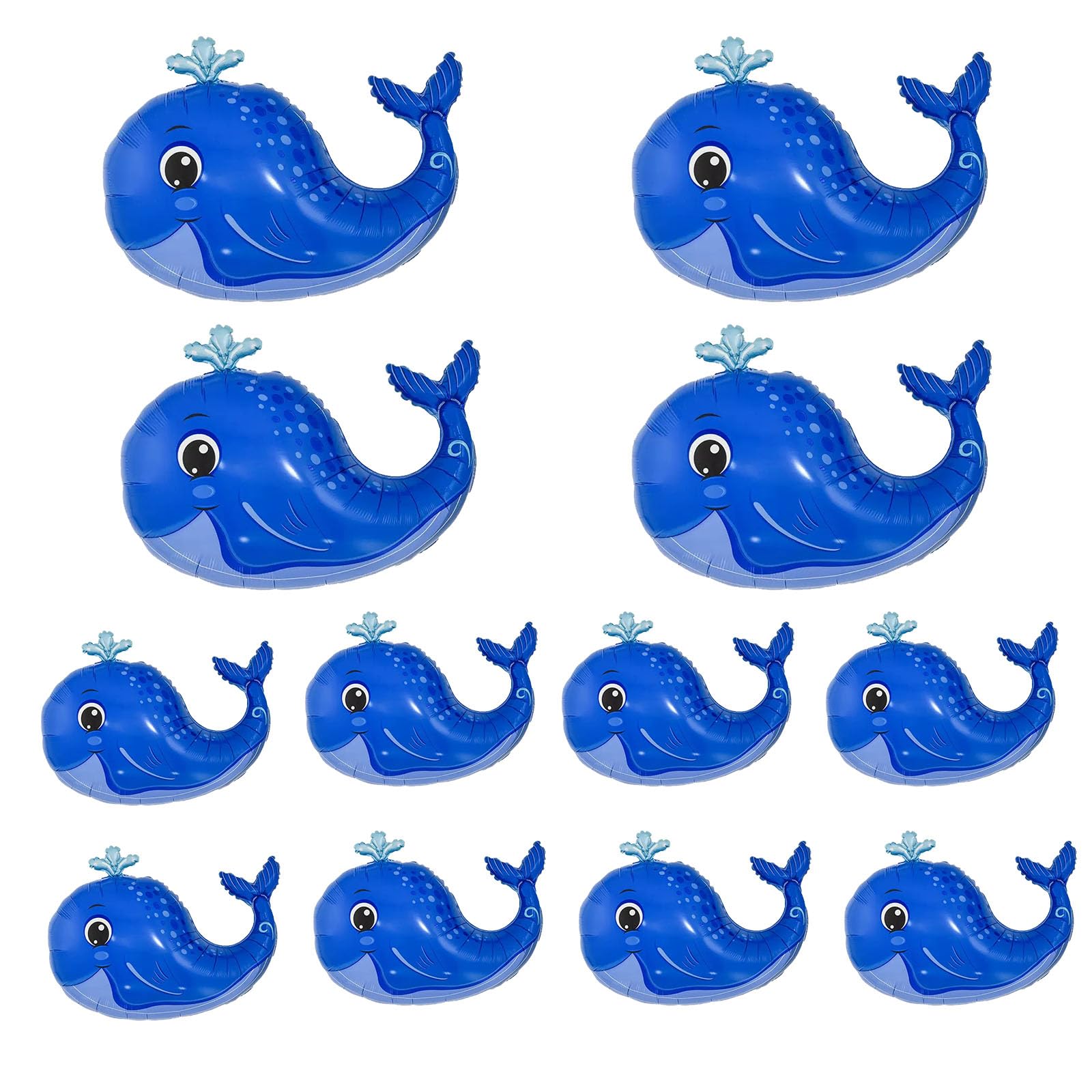 Amazon.com: 4pcs Whale Foil Balloon Large Whale Aluminum Foil Balloon ...