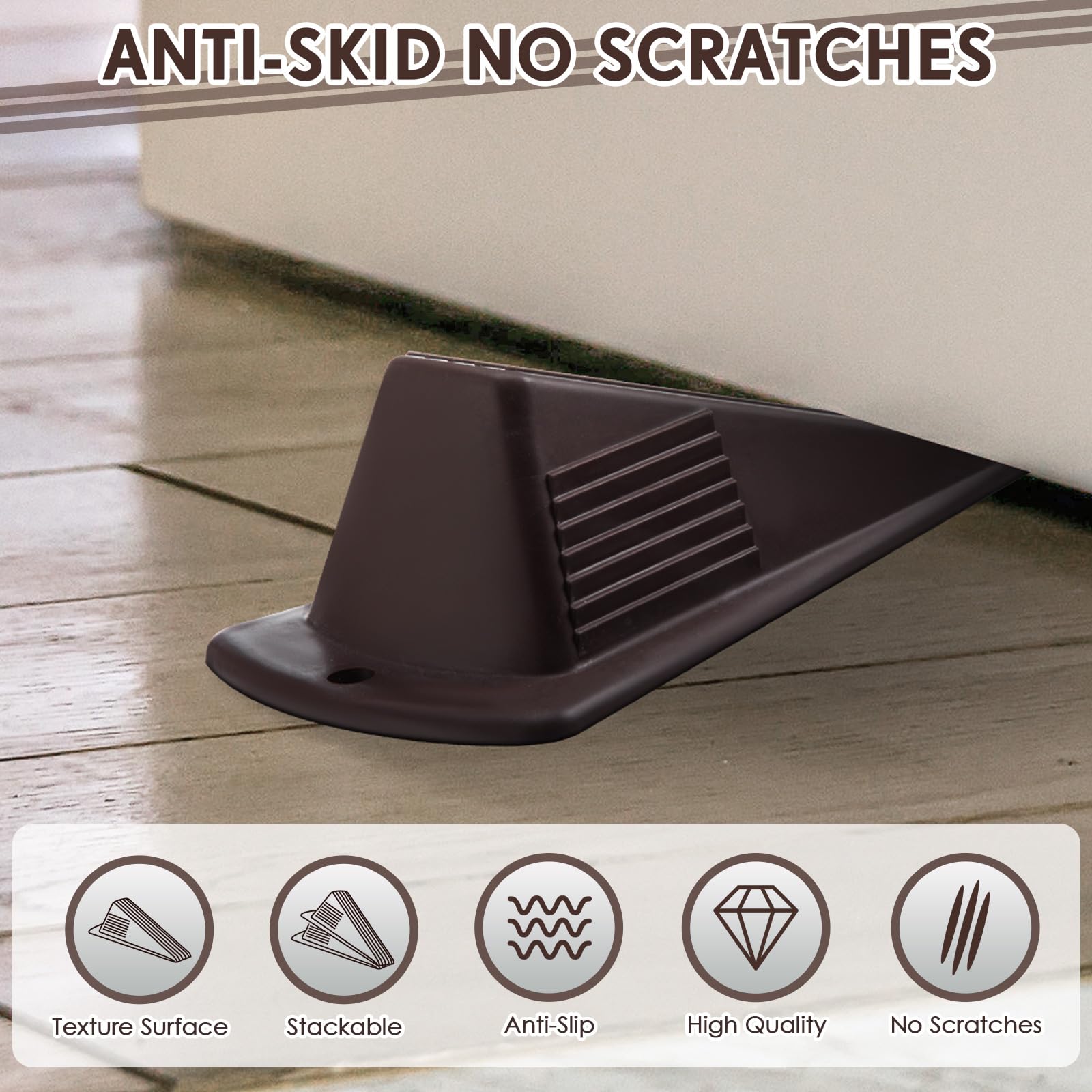 Snapklik.com : Frienda 12 Pcs Jumbo Door Stoppers For Floor Heavy Duty ...