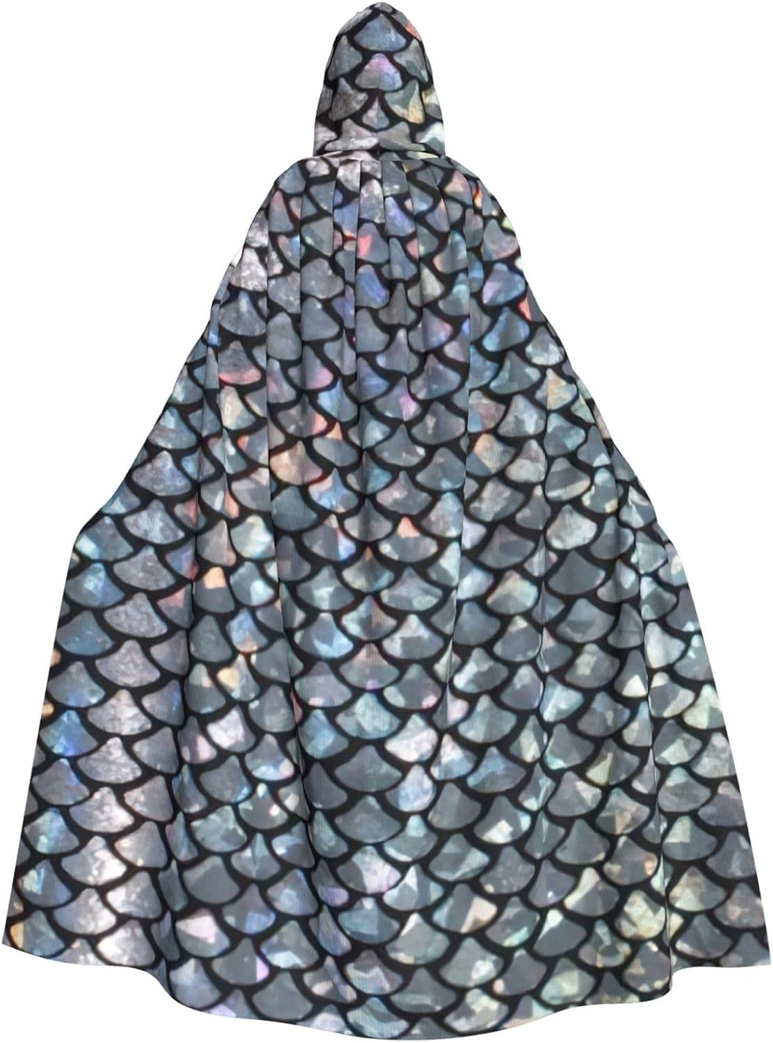 Amazon.com: LimPac Silver Fish Scale Unisex Adult Cloak Hooded Cape ...