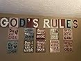 Amazon.com: 20 Pieces Ten Commandments Poster for Kids Christian Bible ...