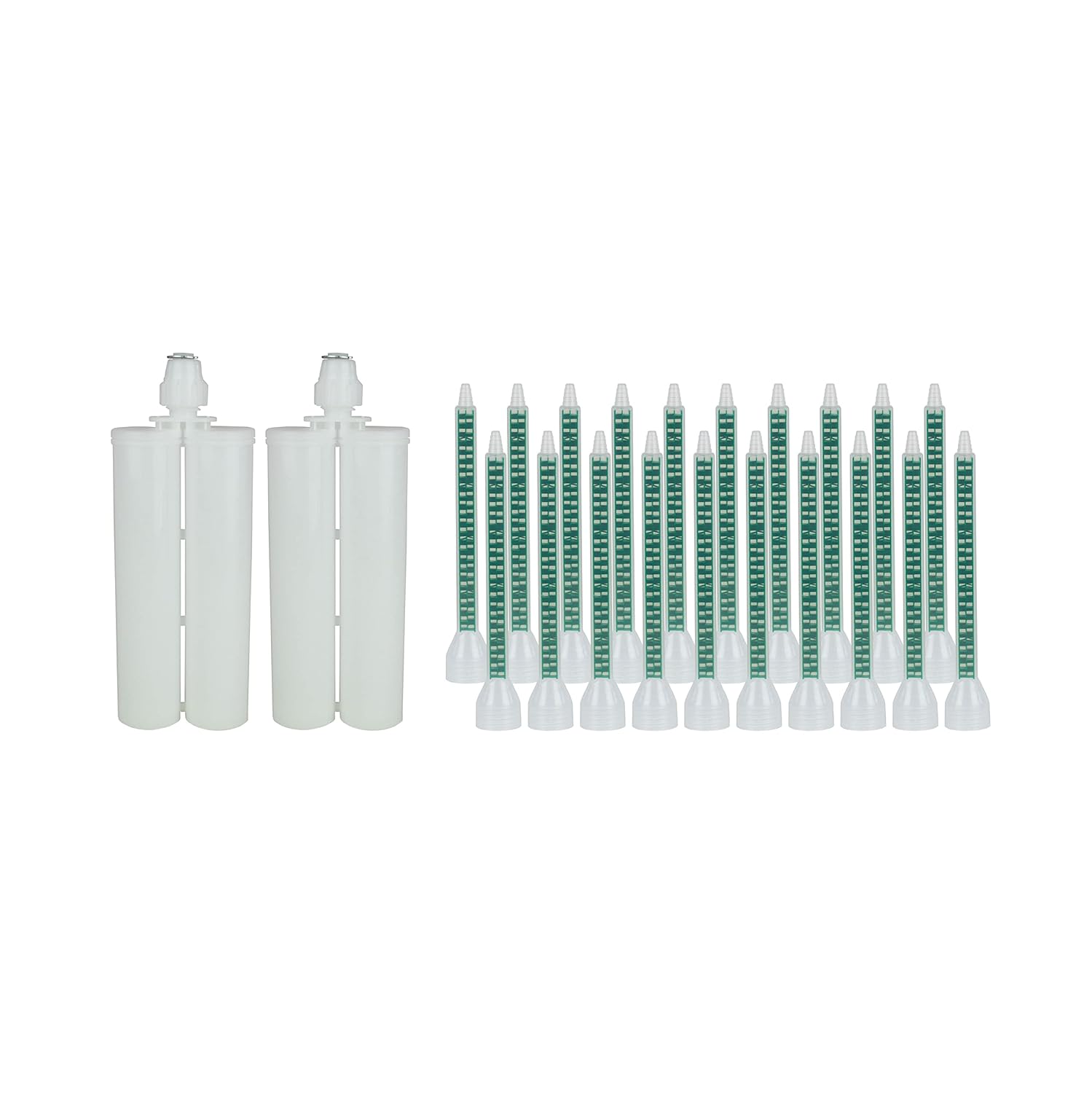 Double Barrel Epoxy Cartridge and 1:1 Mixing Tubes - 2 Cartridge's and ...