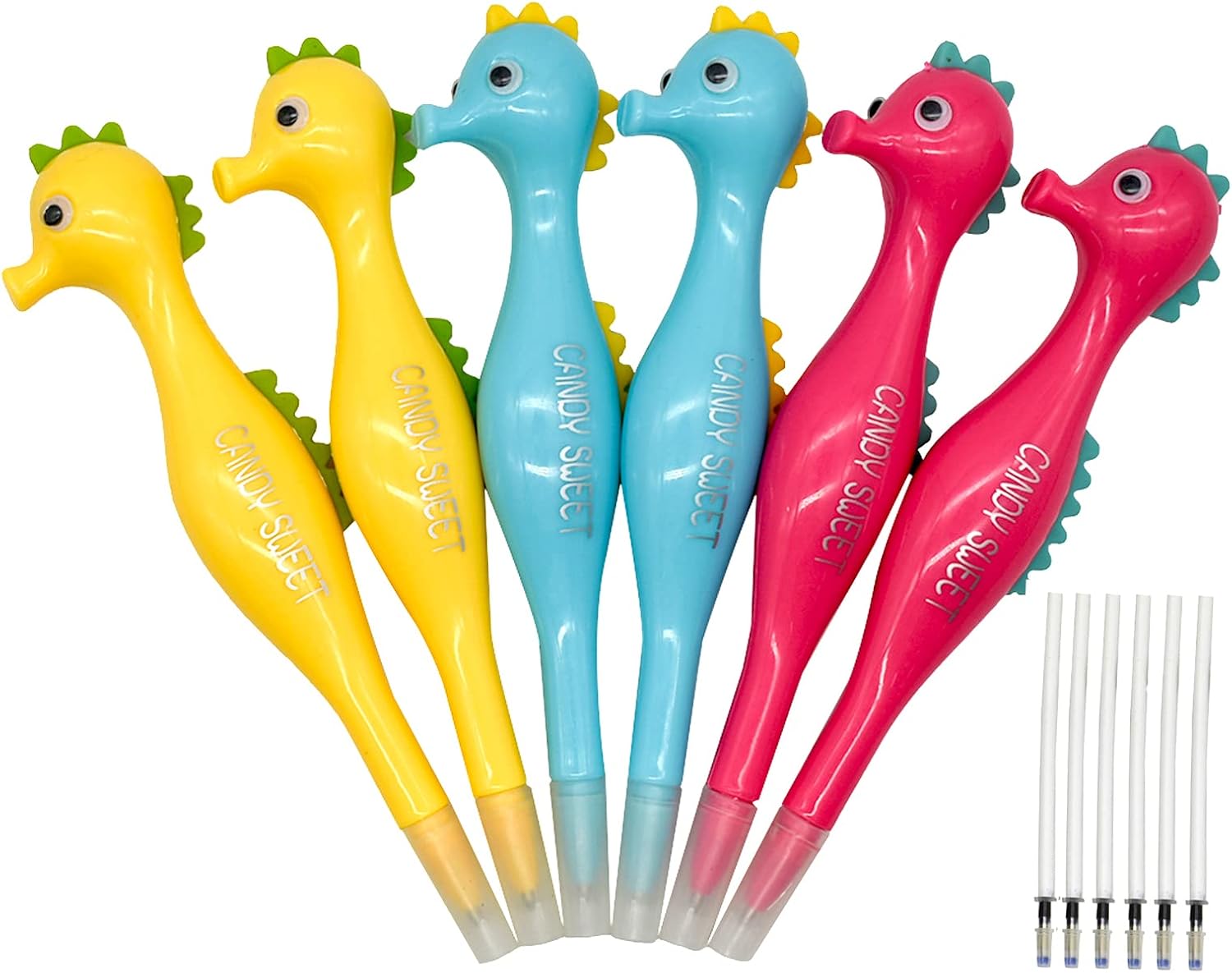 Amazon.com : Lopenle 6PCS Novelty Seahorse Ballpoint Pens Sea Animals ...