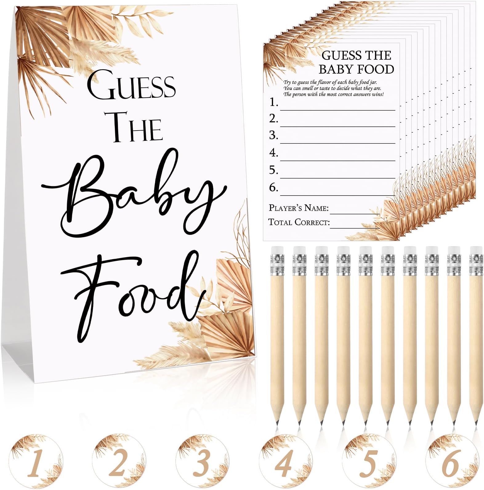 Amazon.com: 67 Pcs Guess The Sweet Mess Baby Shower Game Dirty Diaper ...