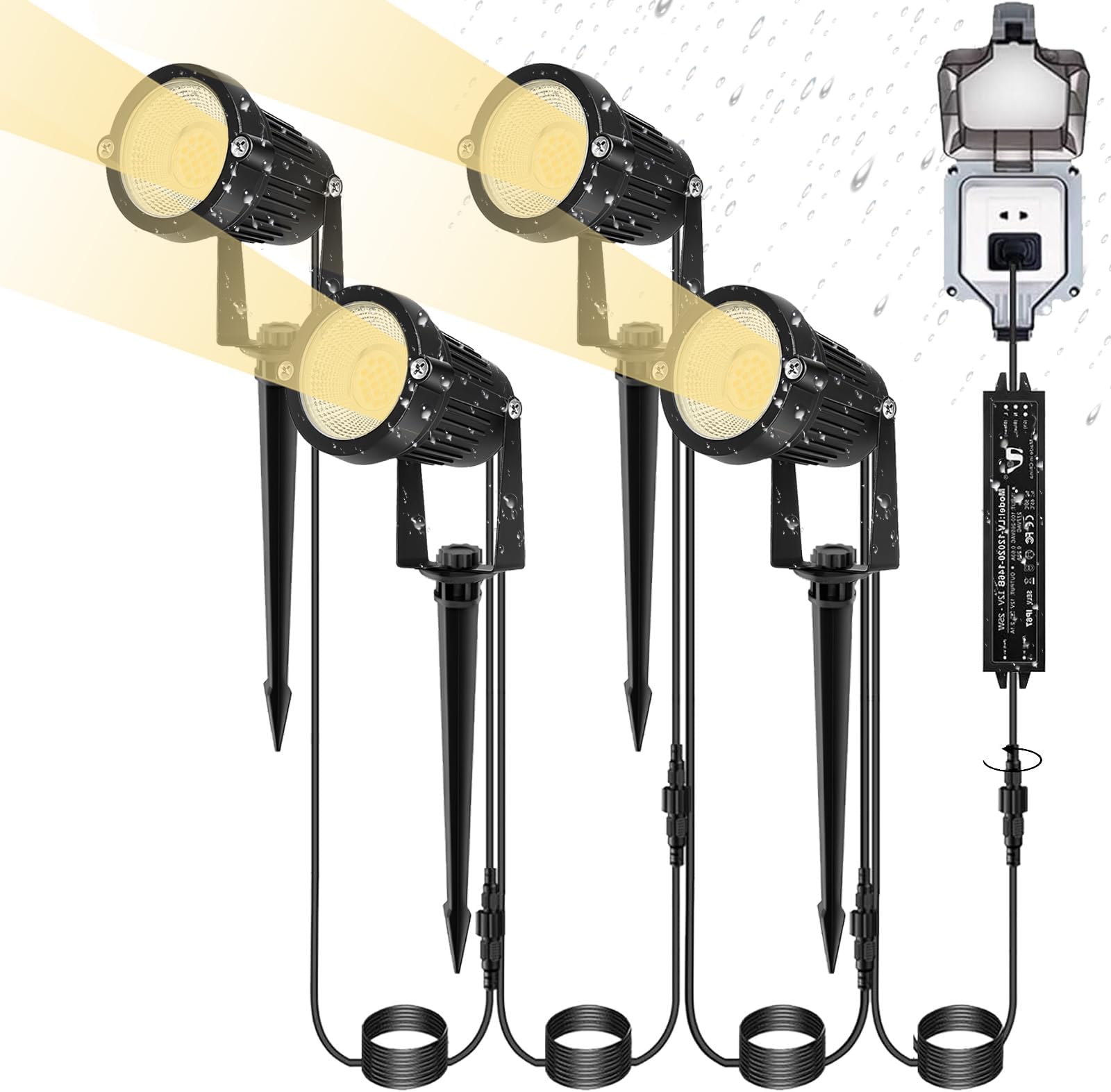 Low Voltage Landscape Lighting, 12V LED Outdoor Landscape Spotlights ...