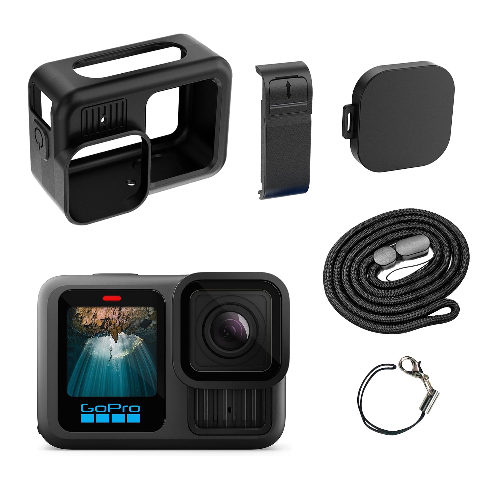 Amazon.com : Silicone Case for GoPro HERO13 Action Camera, Battery Side ...