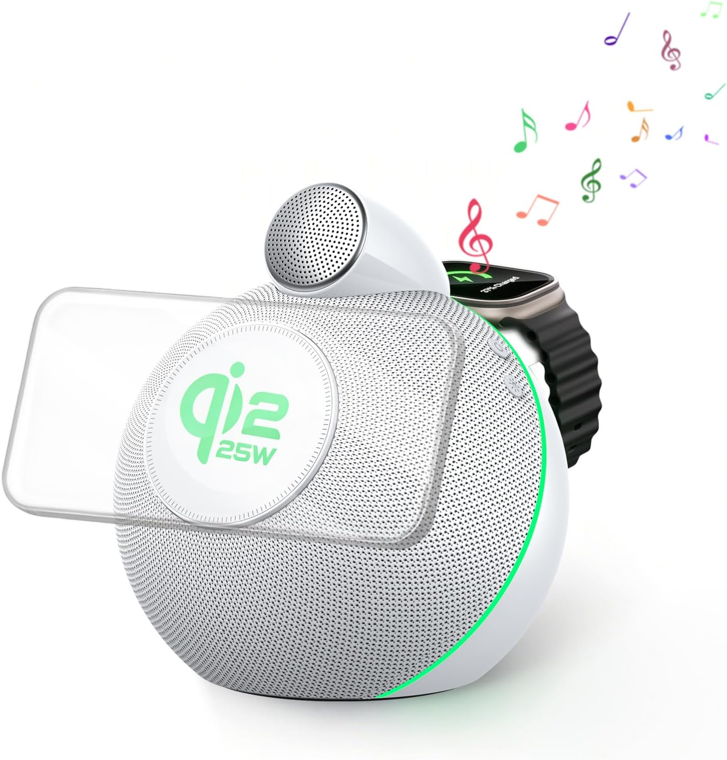 Amazon.com: Tongjing 3 in 1 Bluetooth Speaker, Phone Stand with 25W ...