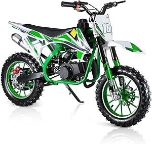 Amazon.com: mufsceku 49CC Kids Dirt Bike,2-Stroke Gas Power Motocross Bike,Pit Bikes Motocross ...