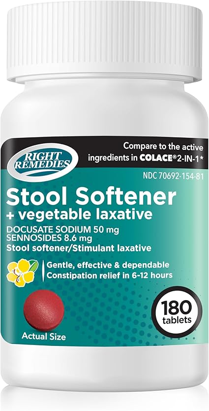 Amazon.com: Right Remedies Natural Vegetable Laxative Plus Stool ...