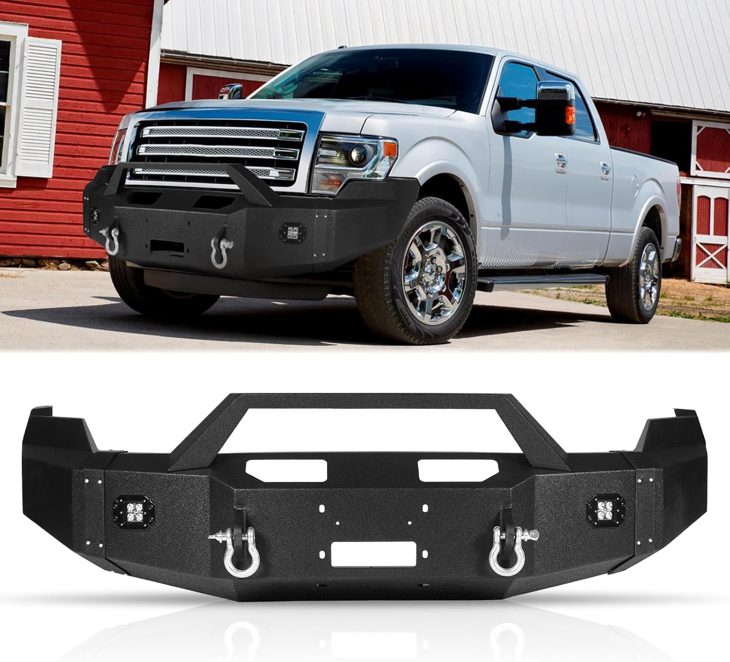 Amazon.com: Peforway Off-road Front Bumper for 2009-2014 Ford F150 ...