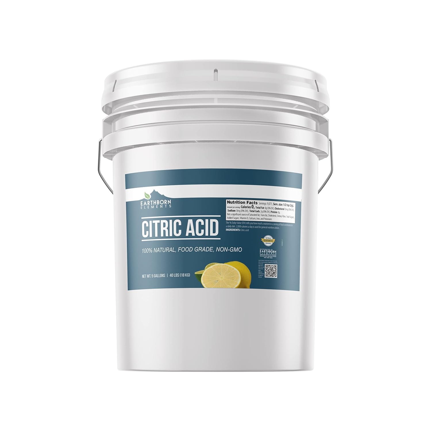 Buy Citric Acid 5 Gallon Food Safe, Preservative, Non-GMO, Resealable ...