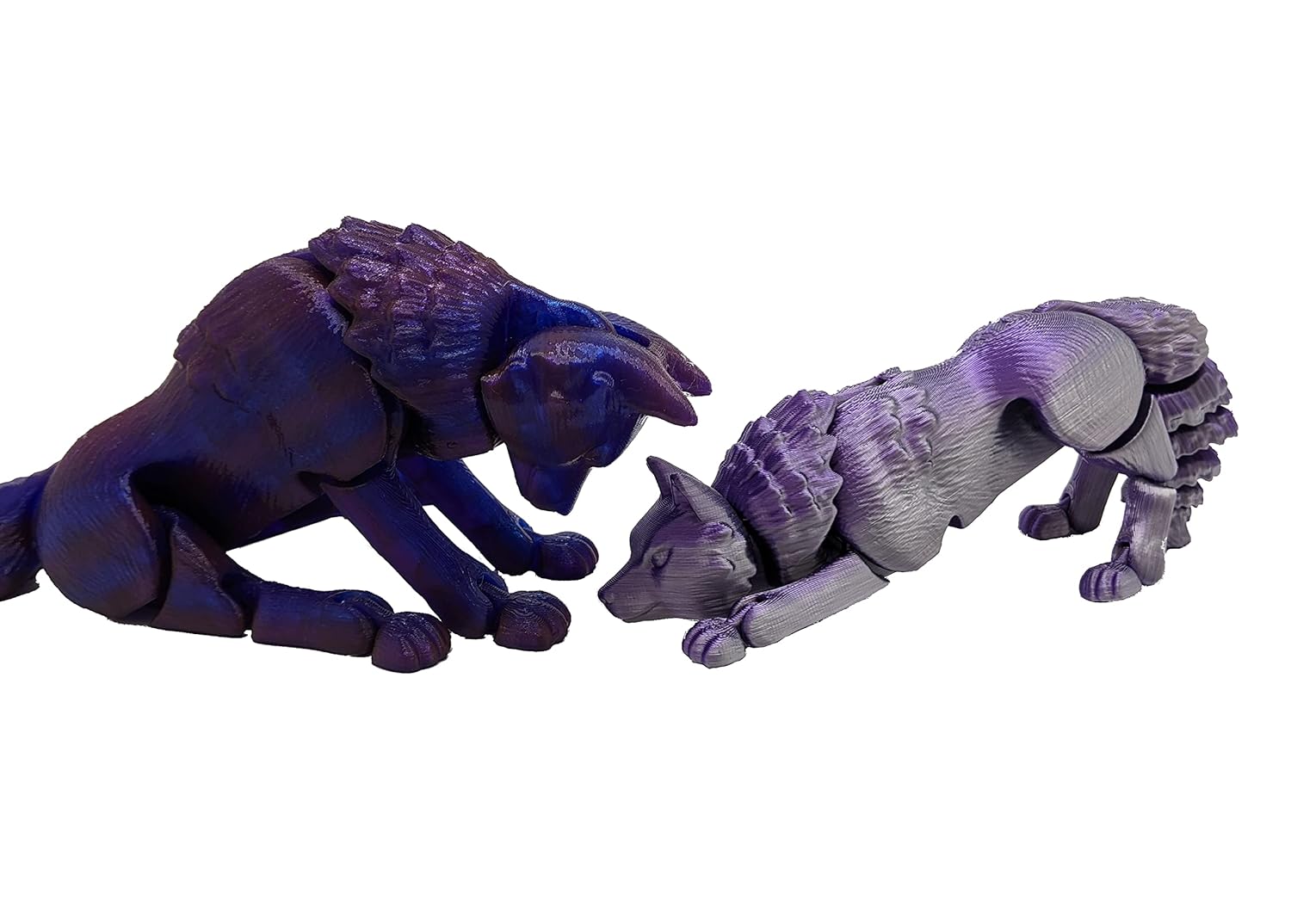 Amazon.com: 3D Printed Wolf - Customizable, Made to Order Articulated ...