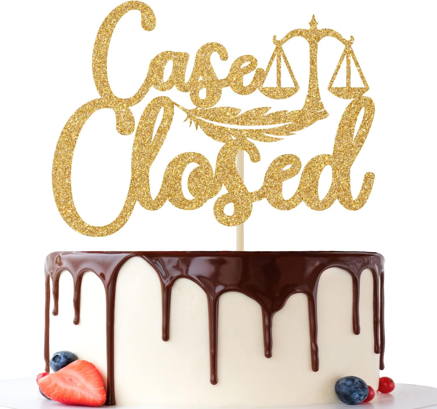 Amazon.com: Case Closed Cake Topper, Future Lawyer Cake Decor, Law ...