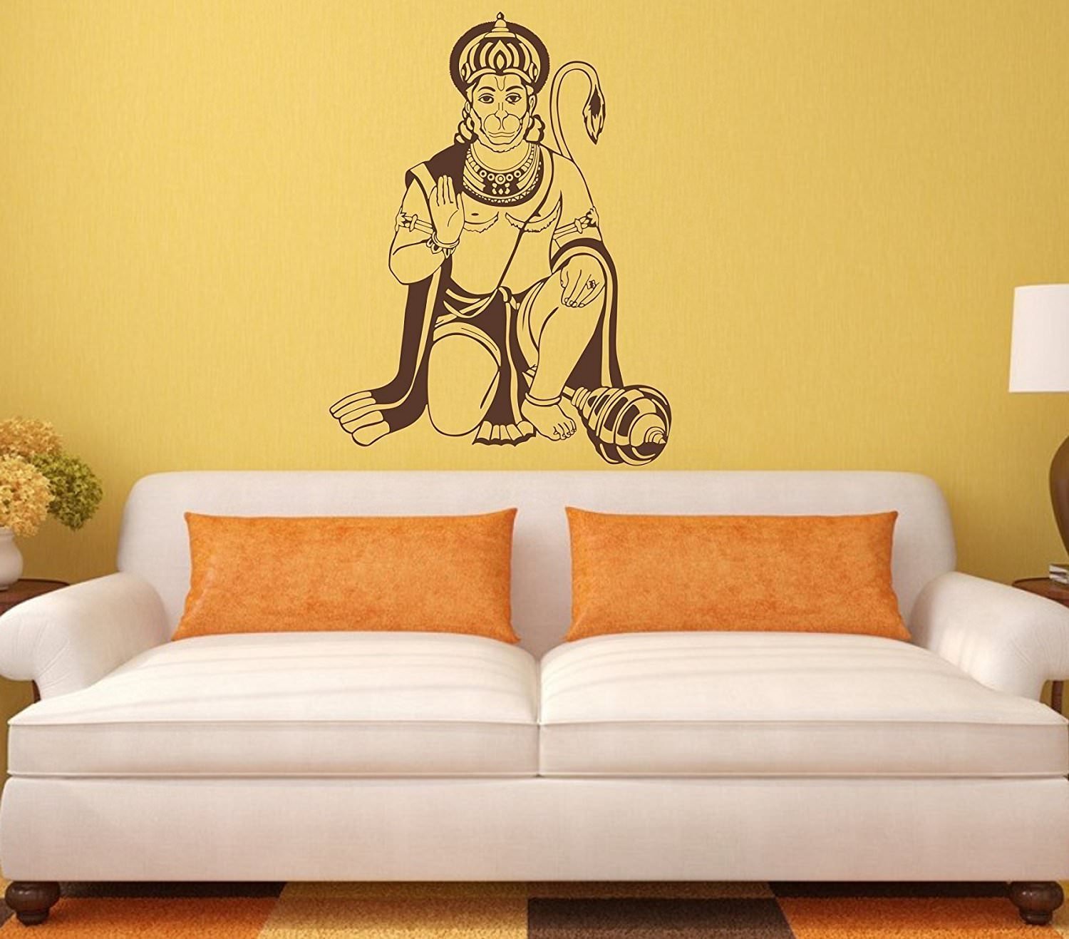 Buy ARWY hanuma Wall Sticker god Wall Sticker Hanuman Logo Wall Sticker ...