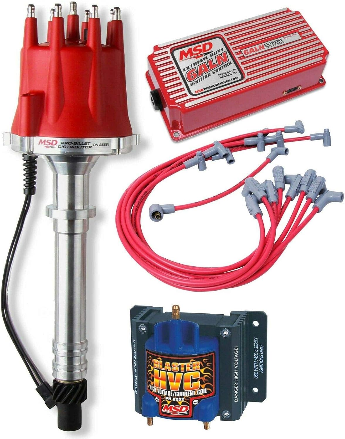 Amazon.com: MSD DRAG RACING IGNITION KIT,PRO-BILLET СHEVY V8 ...