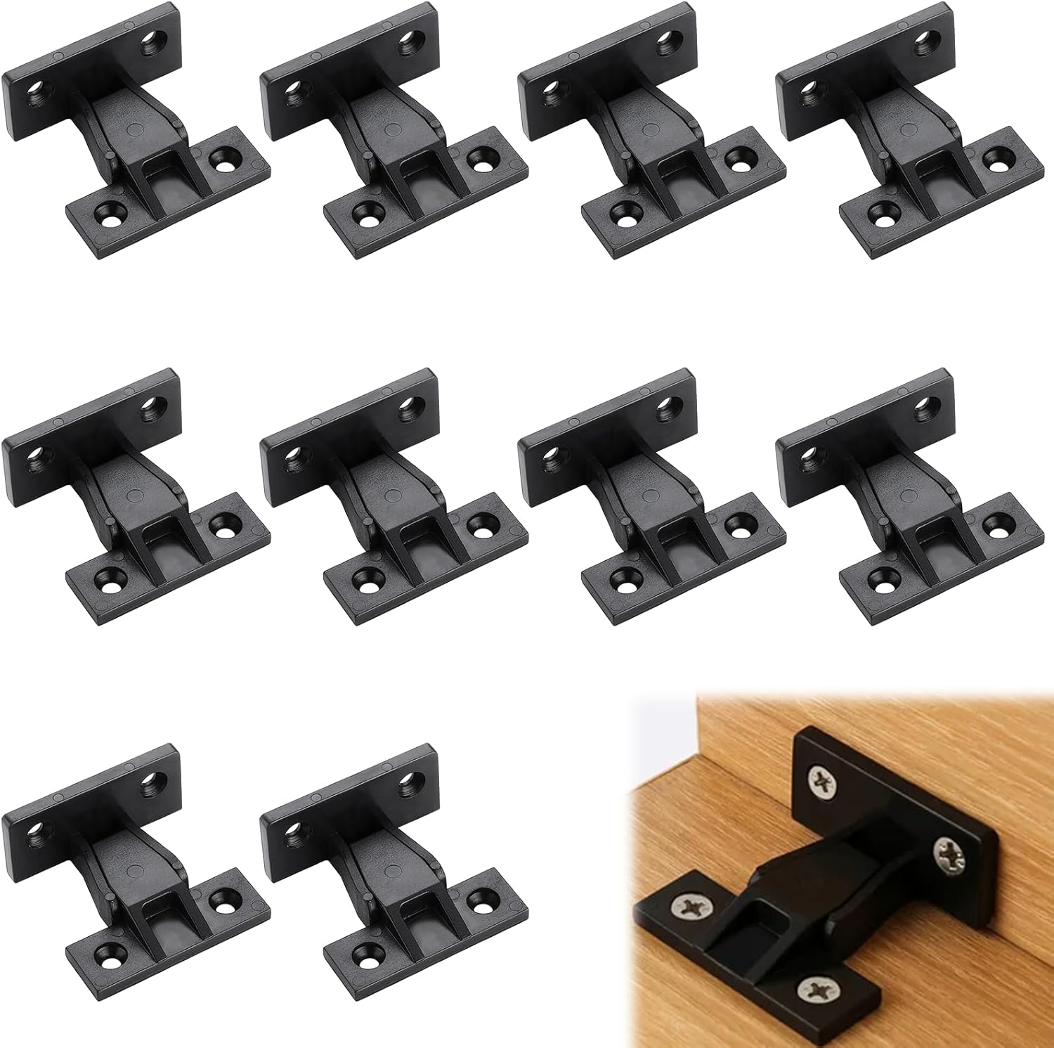 10 Pcs Push in Plinth Fasteners Fittings Press Fit Panel Clips,Bath ...