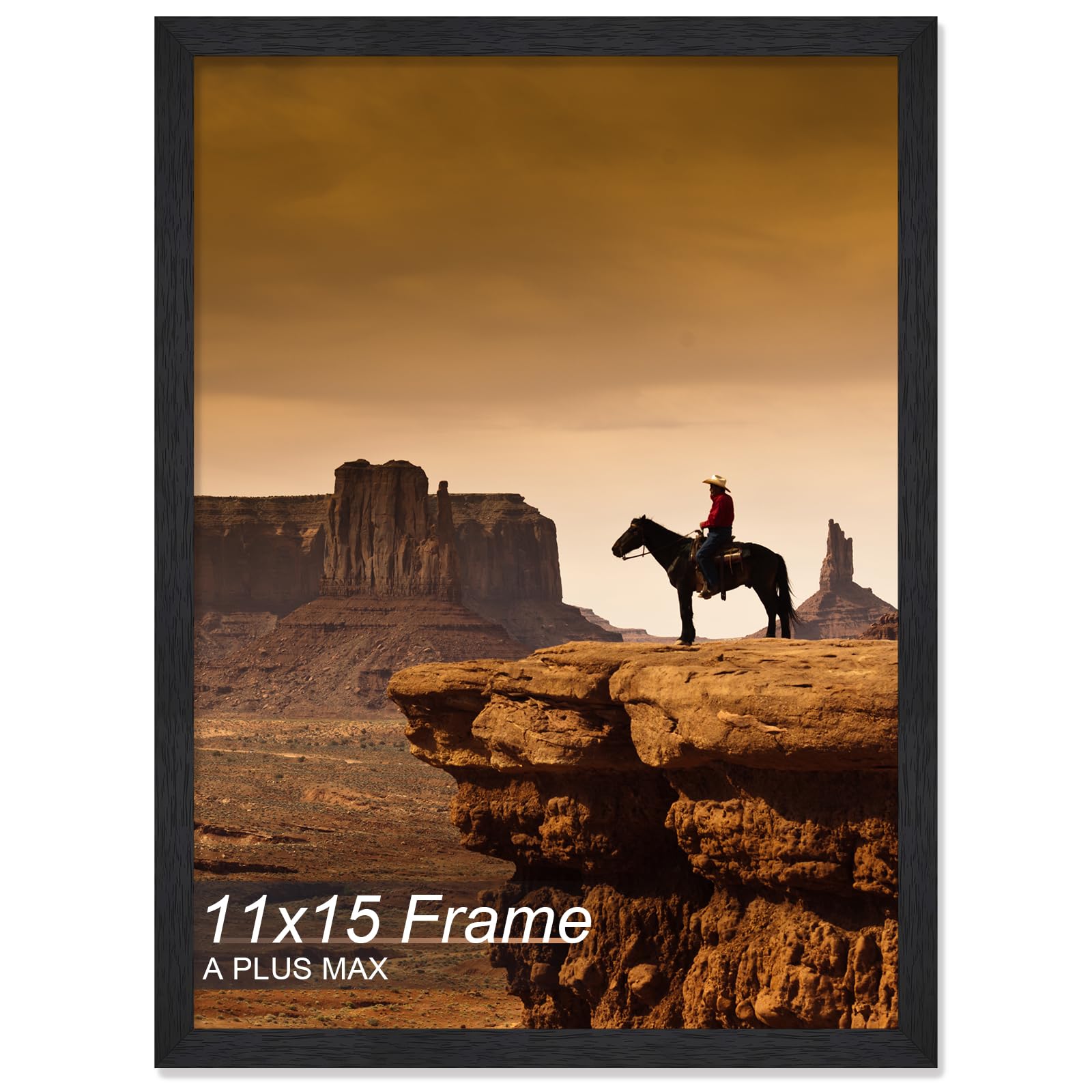 Amazon.com - A PLUS MAX 11x15 Picture Frame, Black Engineered Wood ...