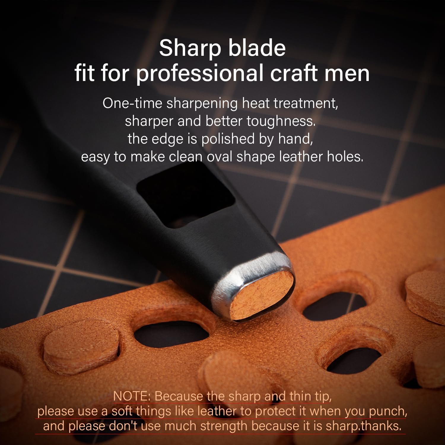 Snapklik.com : WUTA 5 Pcs Leather Belt Hole Puncher Oval Cutter Strap ...