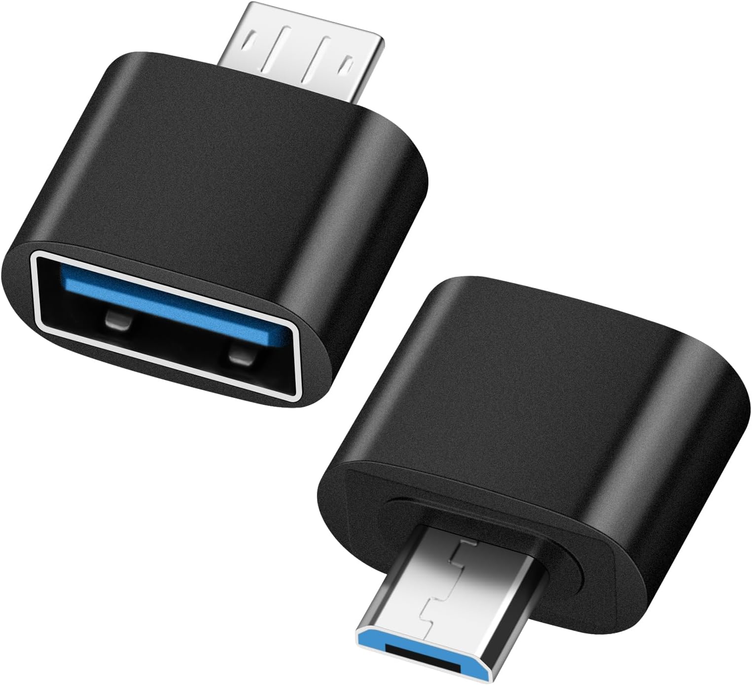 BORLTER CLAMP Micro USB OTG Adapter 2 Pack, USB Adapter for Android ...