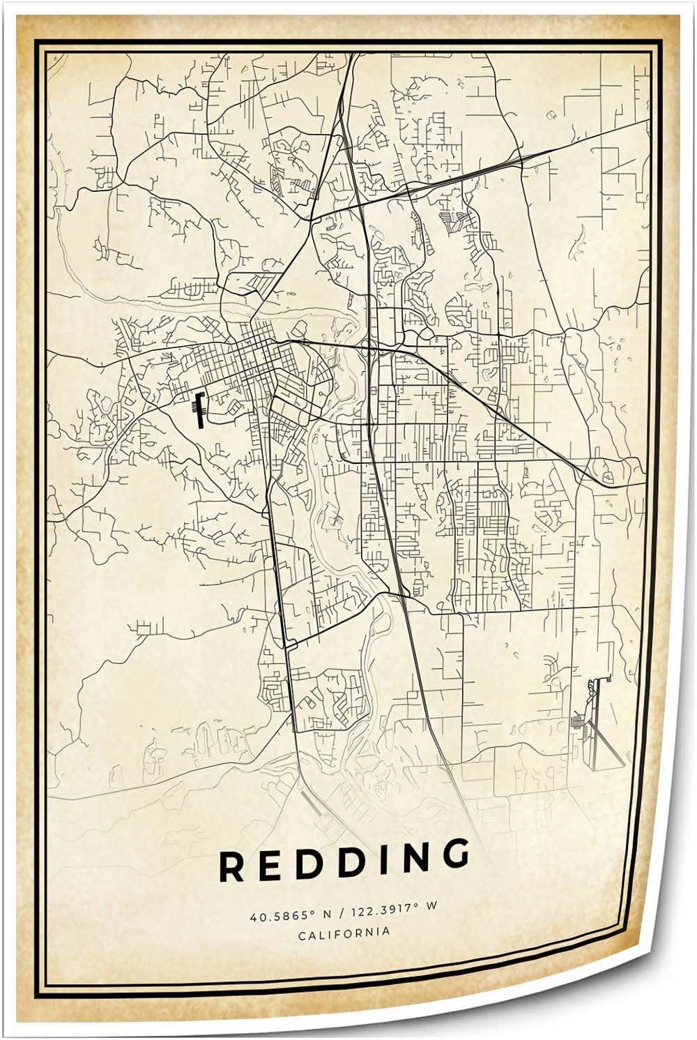 Map Redding California California Map Bilder: Stock Fotos & Videos.