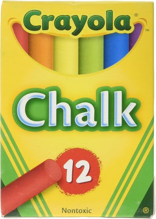 Amazon.com: Crayola Chalk, Assorted Colors, 3 X 12 Sticks Per Box (36 ...