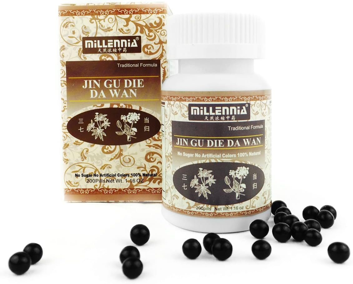 Amazon.com: Jin Gu Die Da Wan - 12 Bottle Pack (200 Pills/Bottle ...