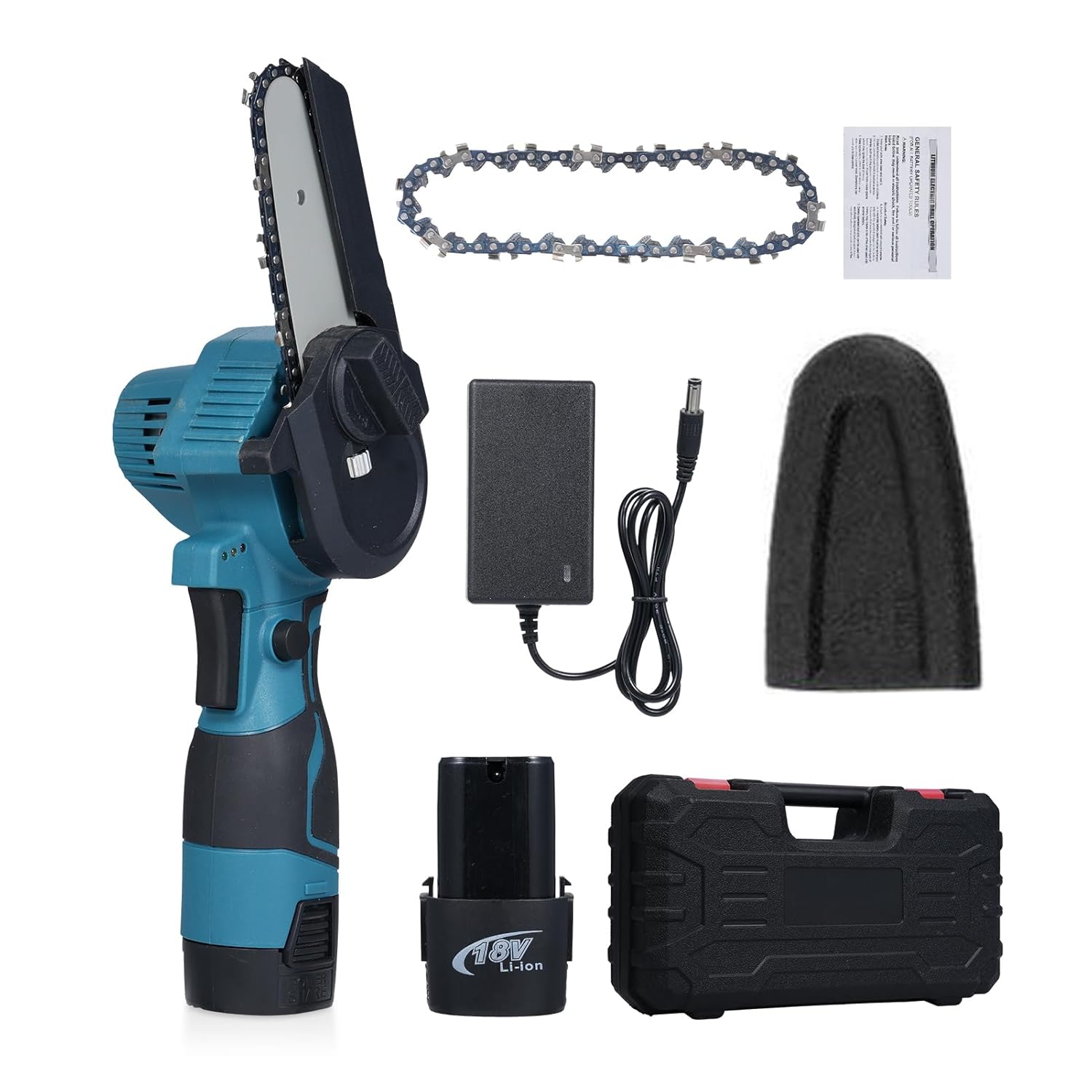 Geevorks 18V Mini Chainsaw Cordless,4 inch Small Electric Chainsaw ...