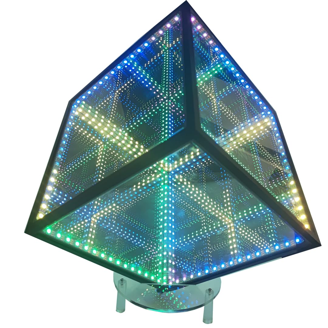 Hypercube Infinity Mirror Cube LED Light-12 inch.The Infinite Space ...