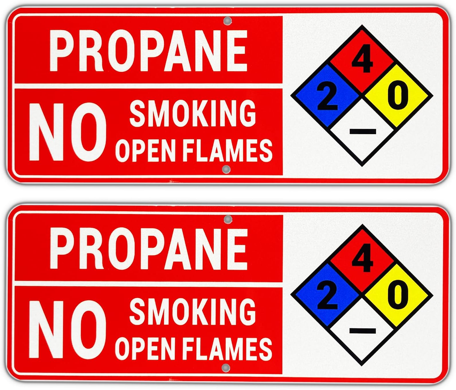 NFPA 704 2-4-0 Propane Diamond Sign - 10.5 x 10.5 Inch Self-Adhesive ...