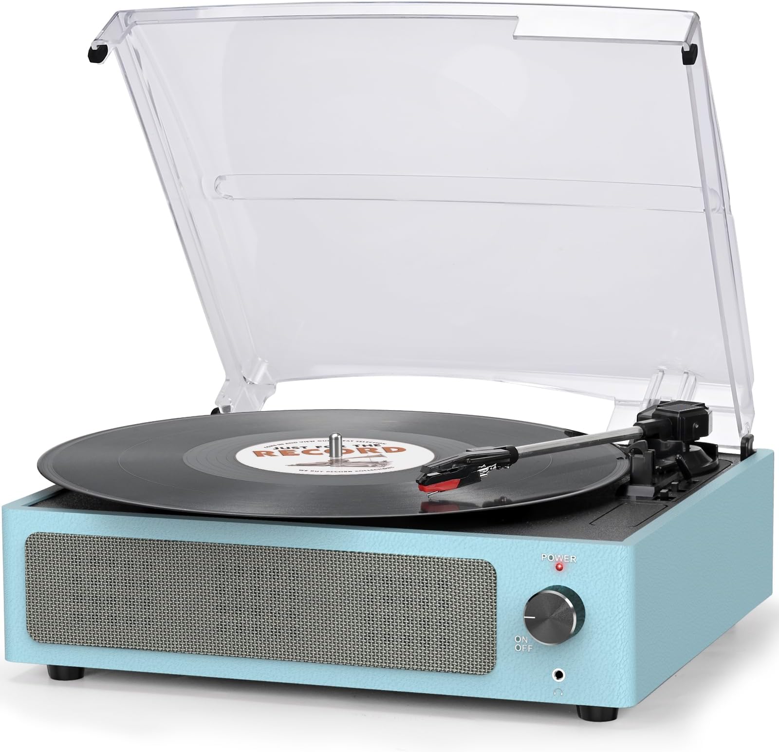 Amazon.com: seasonlife Vinyl Record Player with Speakers Turntable for ...