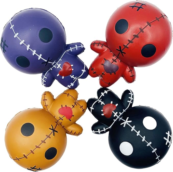 Amazon.com: ASMFUOY Cute Ghost Squishies Toy Horror Voodoo Dolls Stress ...