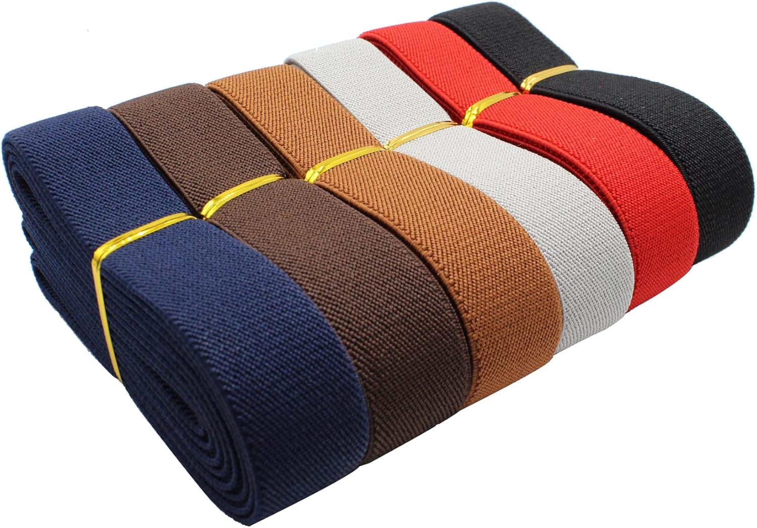 Amazon.com: Dortrue 1 Inch 12 Yard Colored Sewing Elastic BandHeavy ...