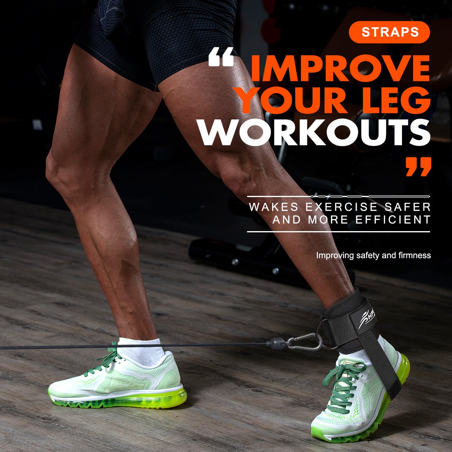 Snapklik.com : Gym Ankle Straps For Working Out, Glute Kickback Ankle ...