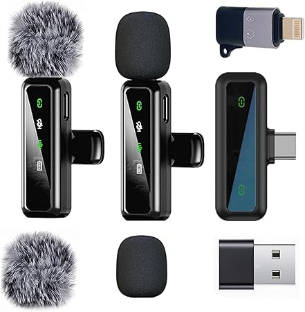 Amazon.com: ordele Wireless Lavalier Microphone for iPhone - iPad ...