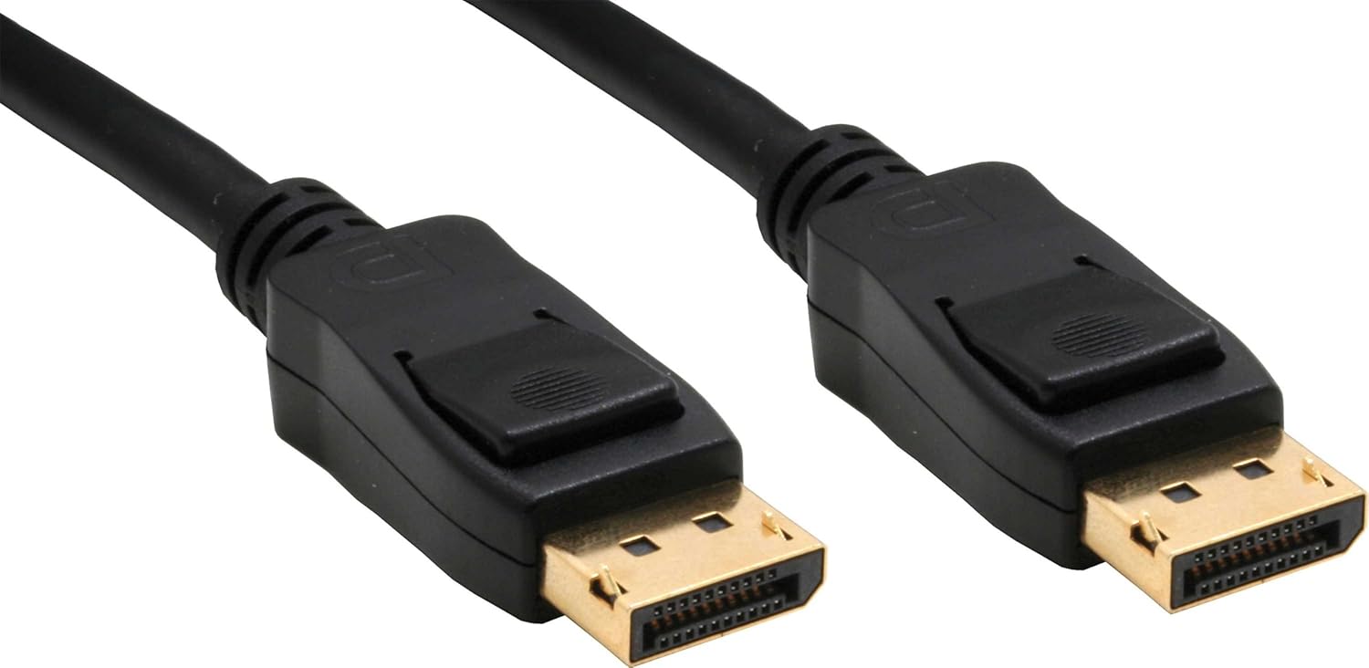 Amazon.com: Inline 2m Gold Plated Contacts Display Port Cable - Black ...