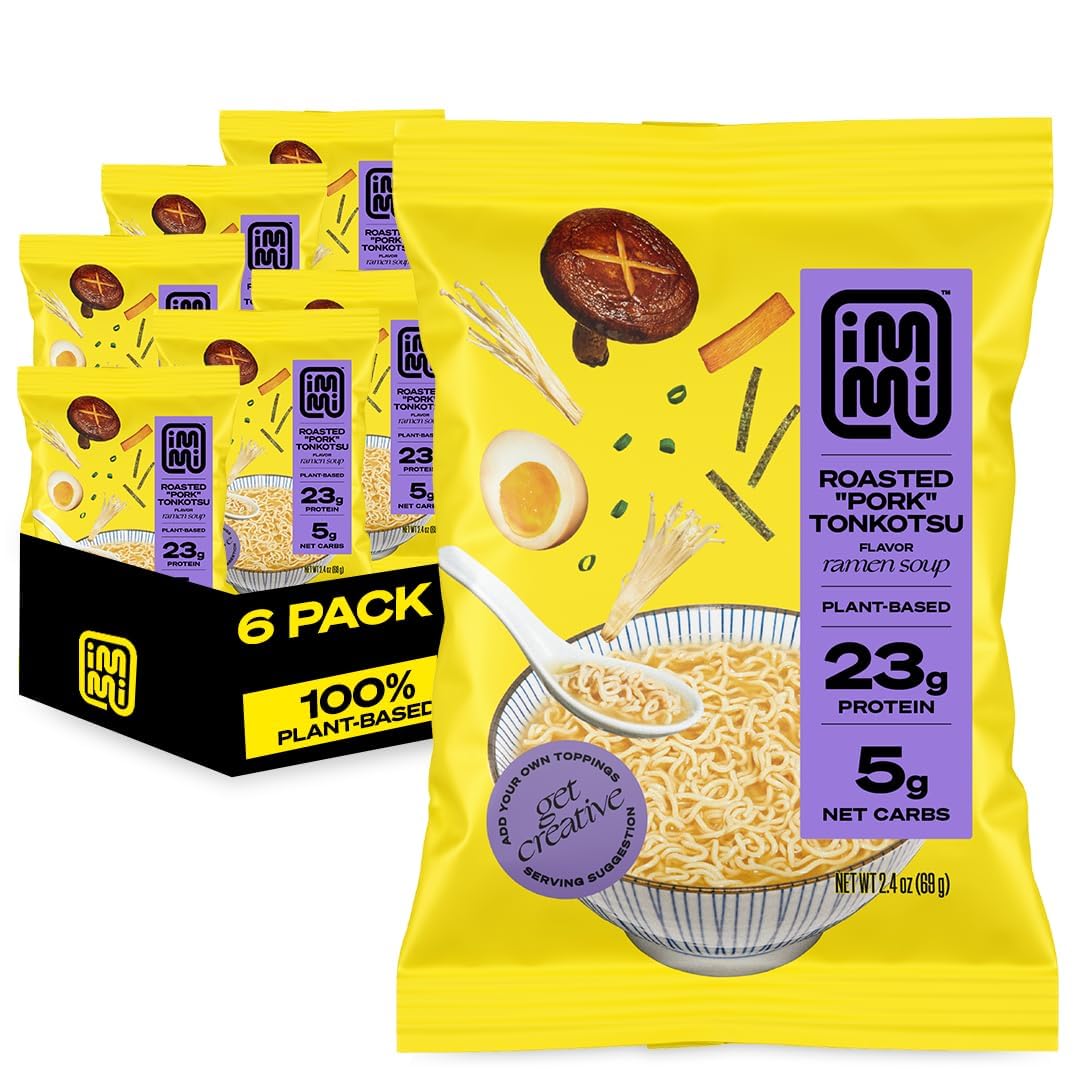 Amazon.com: immi Roasted "Pork" Tonkotsu Ramen, 100% Plant Based, Keto ...