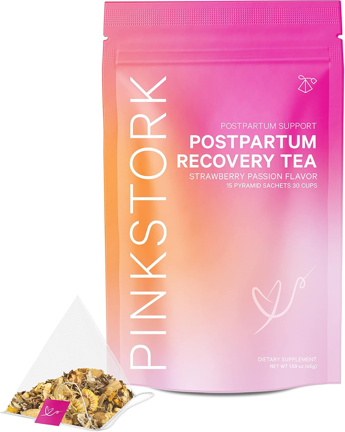 Amazon.com : Pink Stork Postpartum Recovery Tea: Strawberry Passion ...