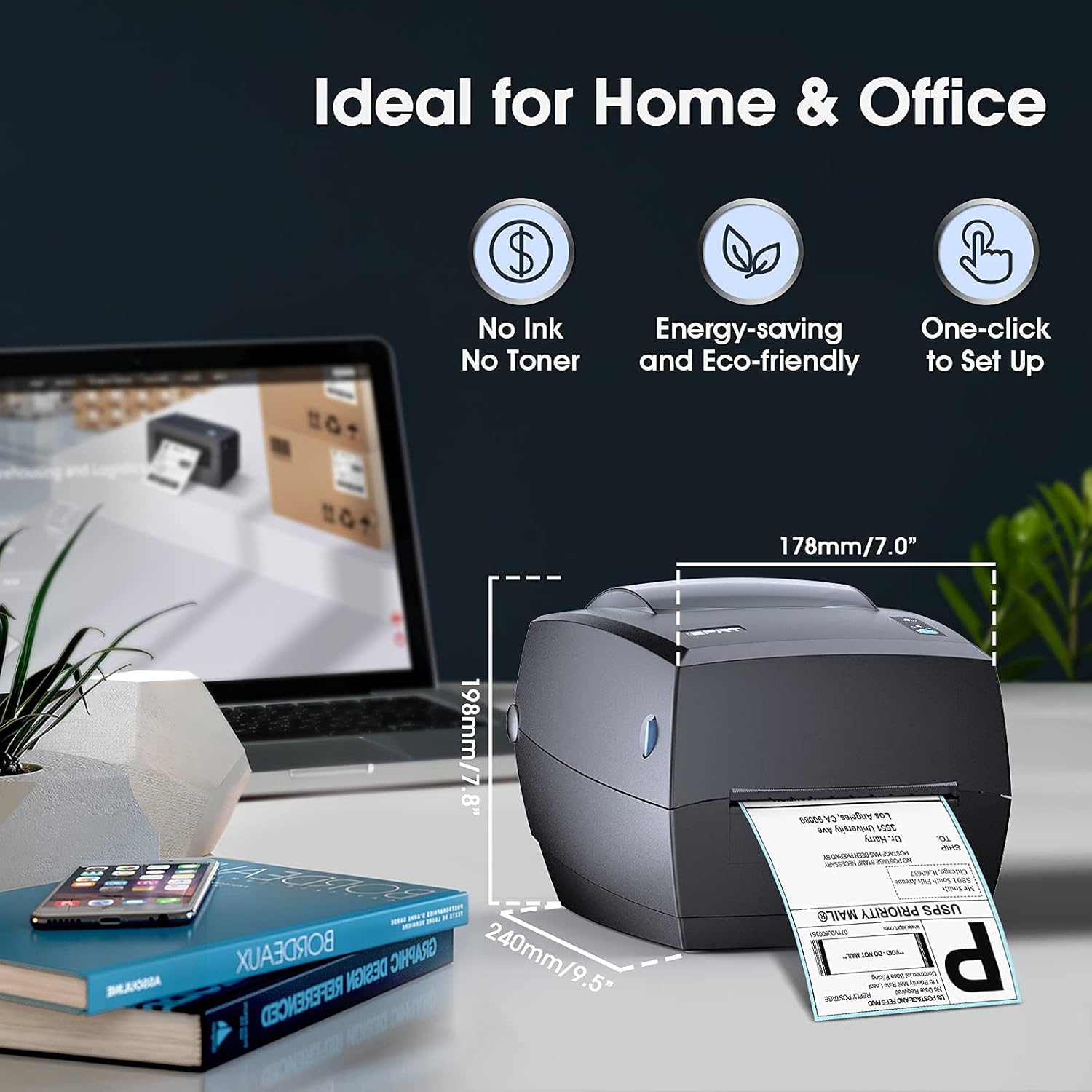 iDPRT Thermal Label Printer with Built-in Holder - Macao | Ubuy