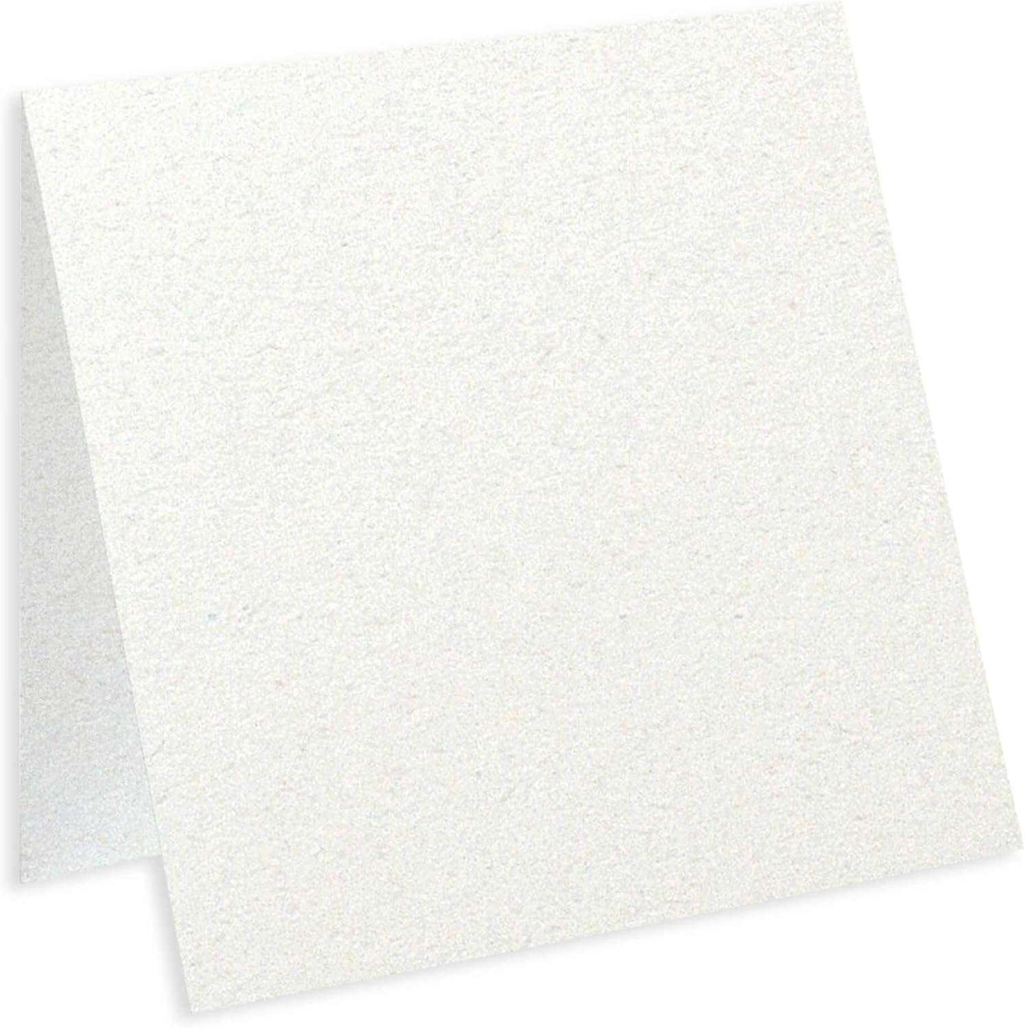 Amazon.com : Moonrock White Square Folded Card - 5 1/4 x 5 1/4 ...
